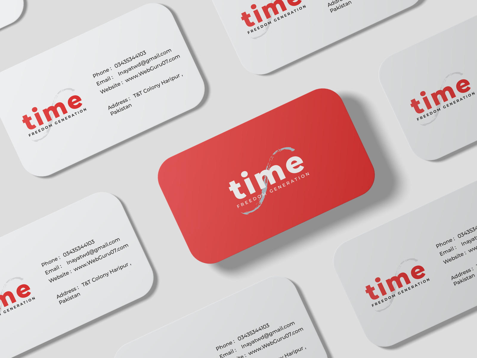 BUSINESS CARD FOR TIME FREEDOM GENERATION by TAURAS_DESIGNS on Dribbble
