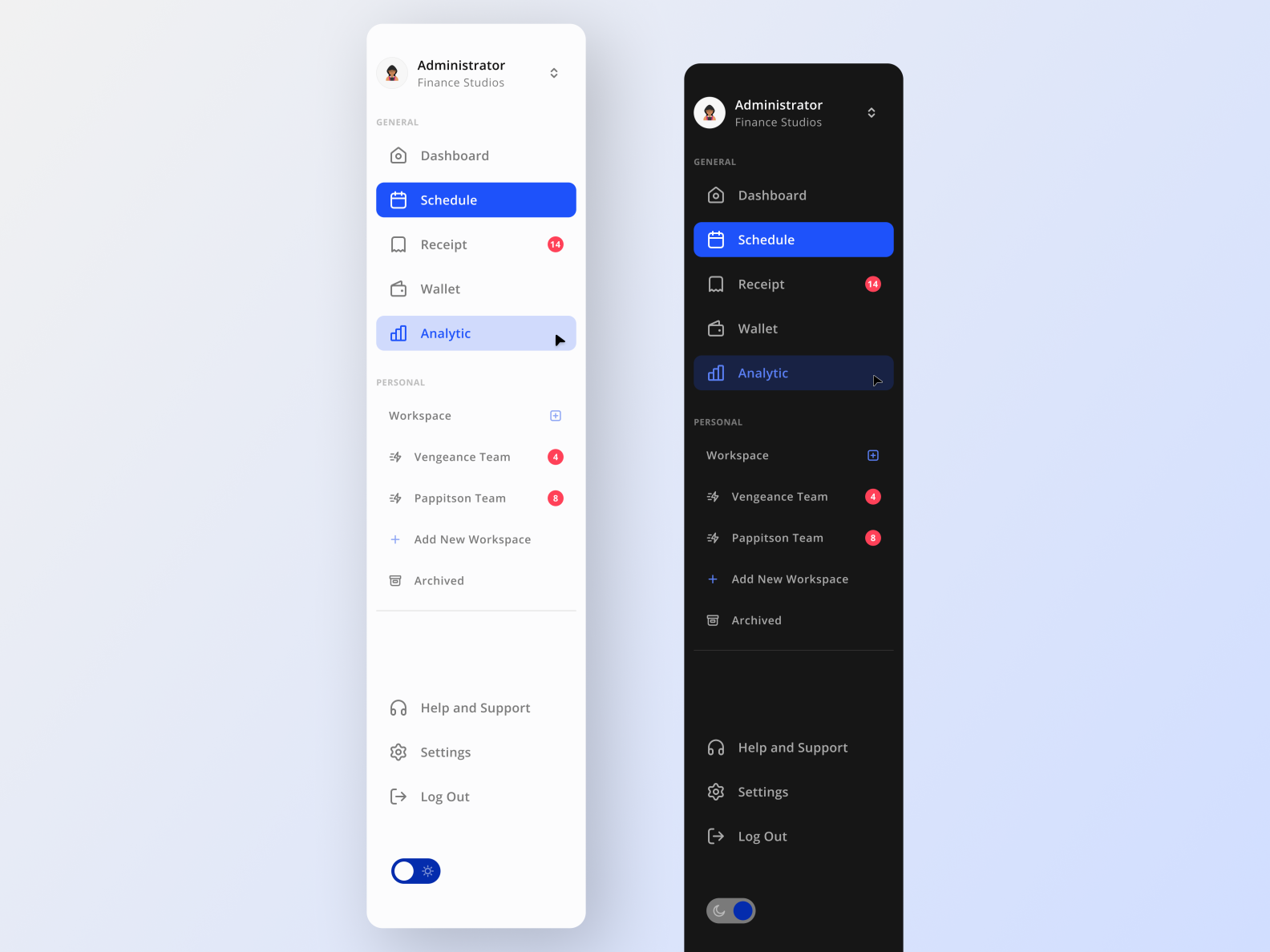 Side Bar Navigation Dashboard - Web by Muammar Iqbal on Dribbble
