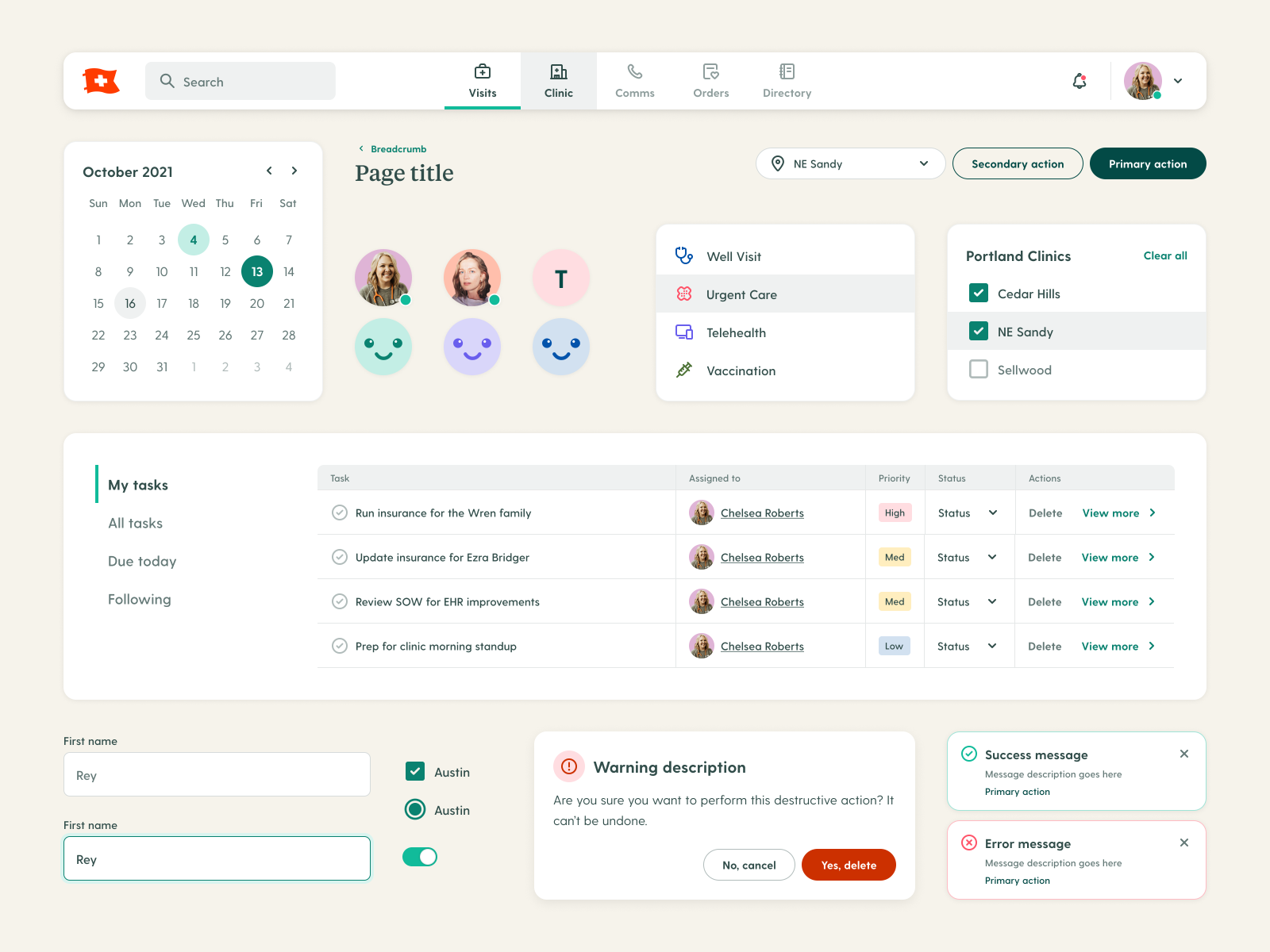 Scout UI | Elements by Ty Fortune for Brave Care on Dribbble