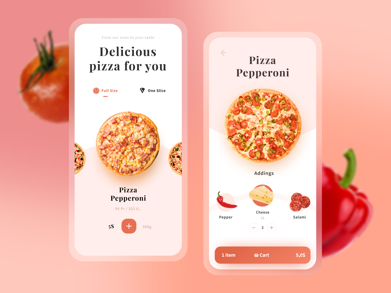 Pizza Delivery App UI by FLUMBERG on Dribbble