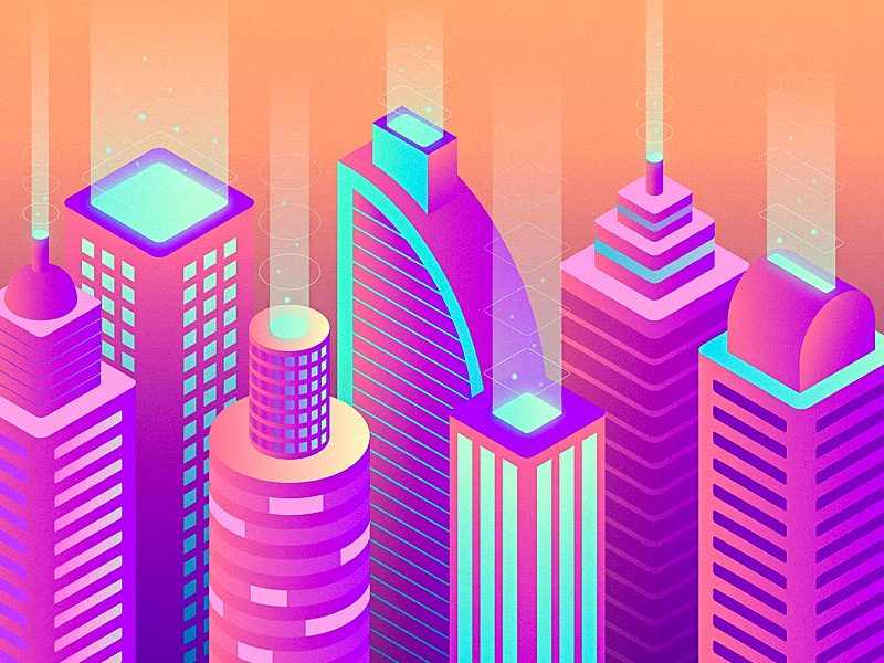 Isometric City by Tanner Wayment on Dribbble