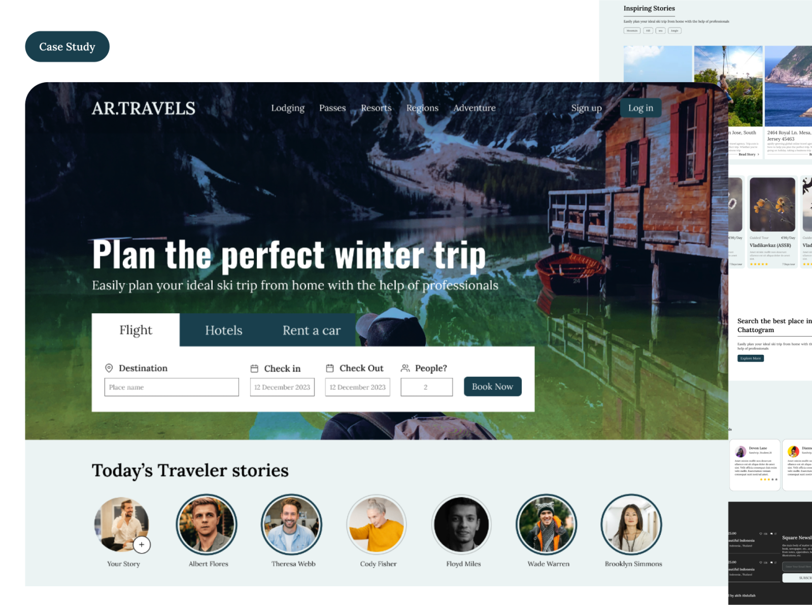 Travel web ui case Study by Akib Abdullah on Dribbble