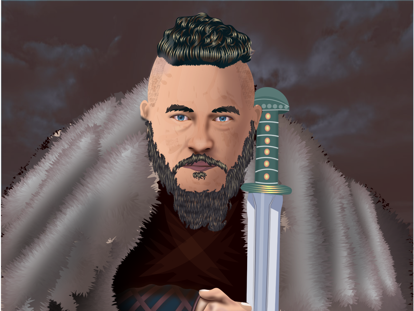 Ragnar From VIKINGS by Aniket Verma on Dribbble