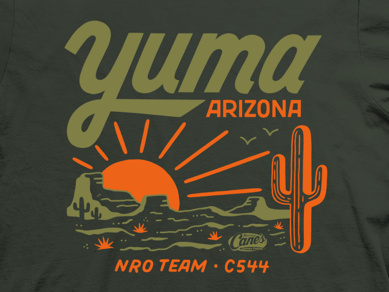 Yuma, AZ Tee by Liz Volpi on Dribbble