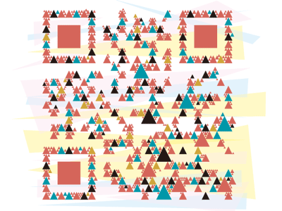 Qrcode Art "triangle" by meyco on Dribbble