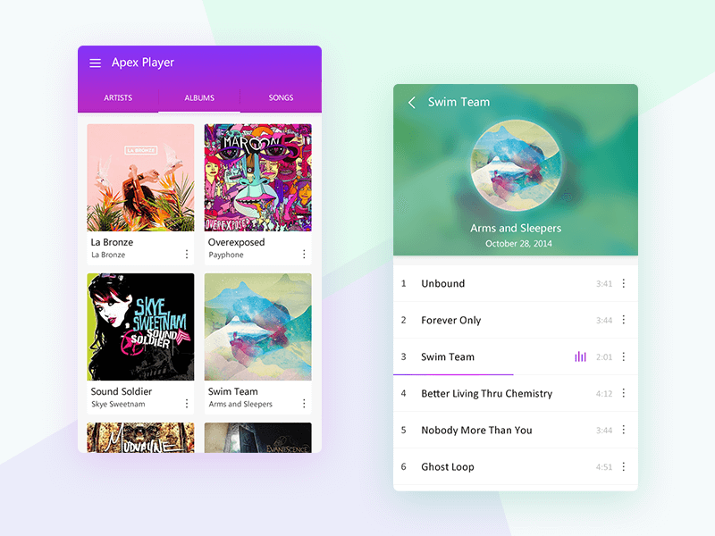 Music Player by Anniexu on Dribbble