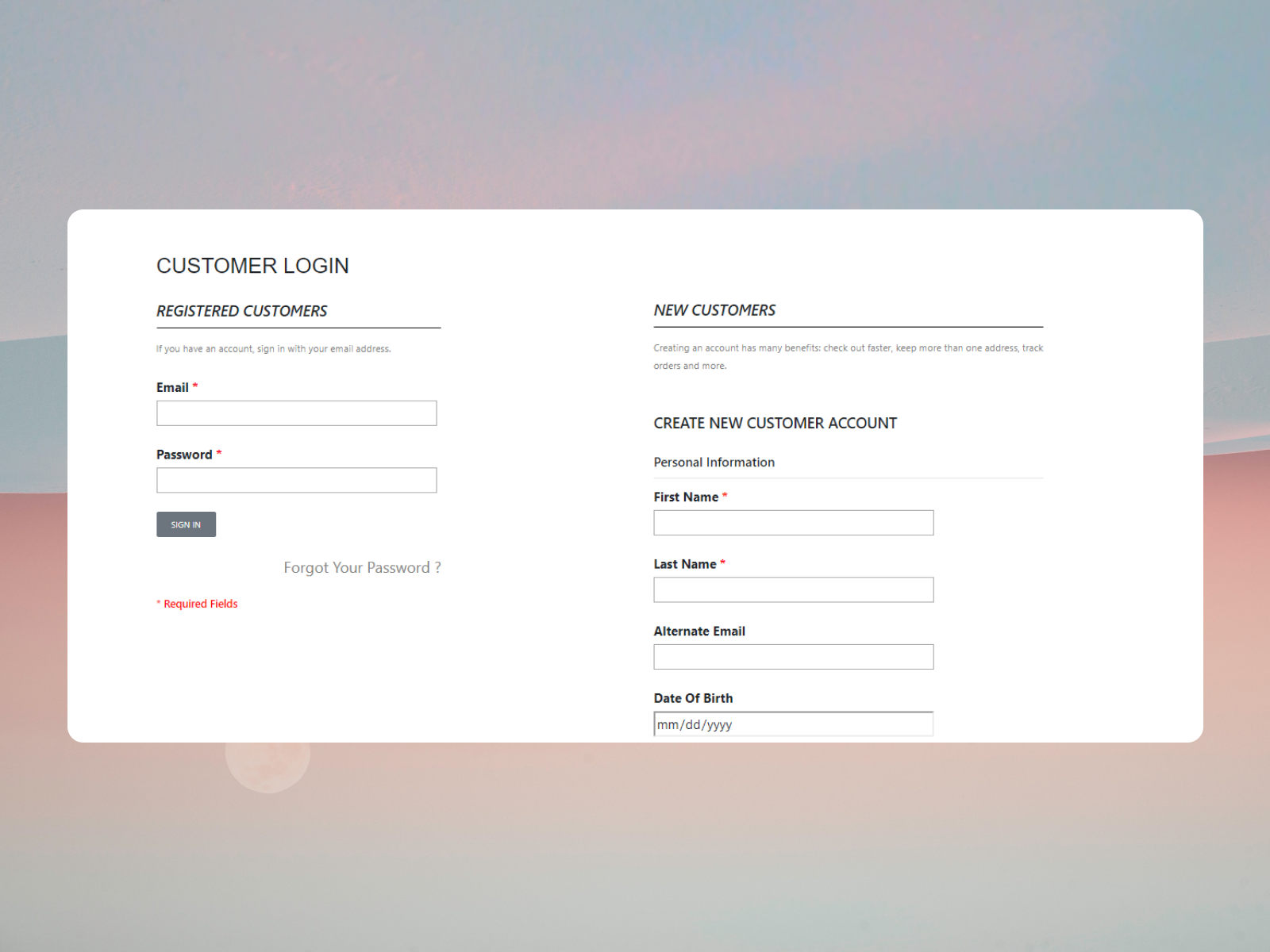 Login / Signup Form by Zeeshan Siddique on Dribbble