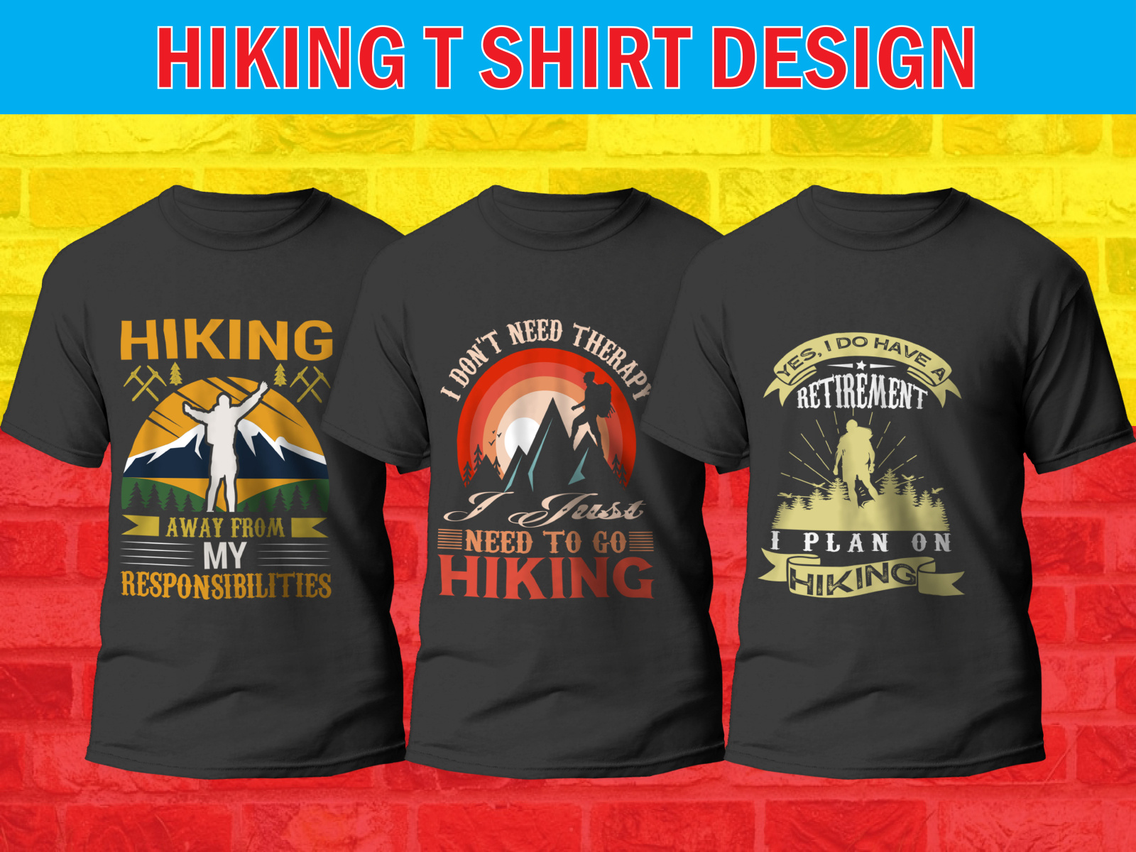 hiking t shirt design by Md Robiul islam Rubel on Dribbble