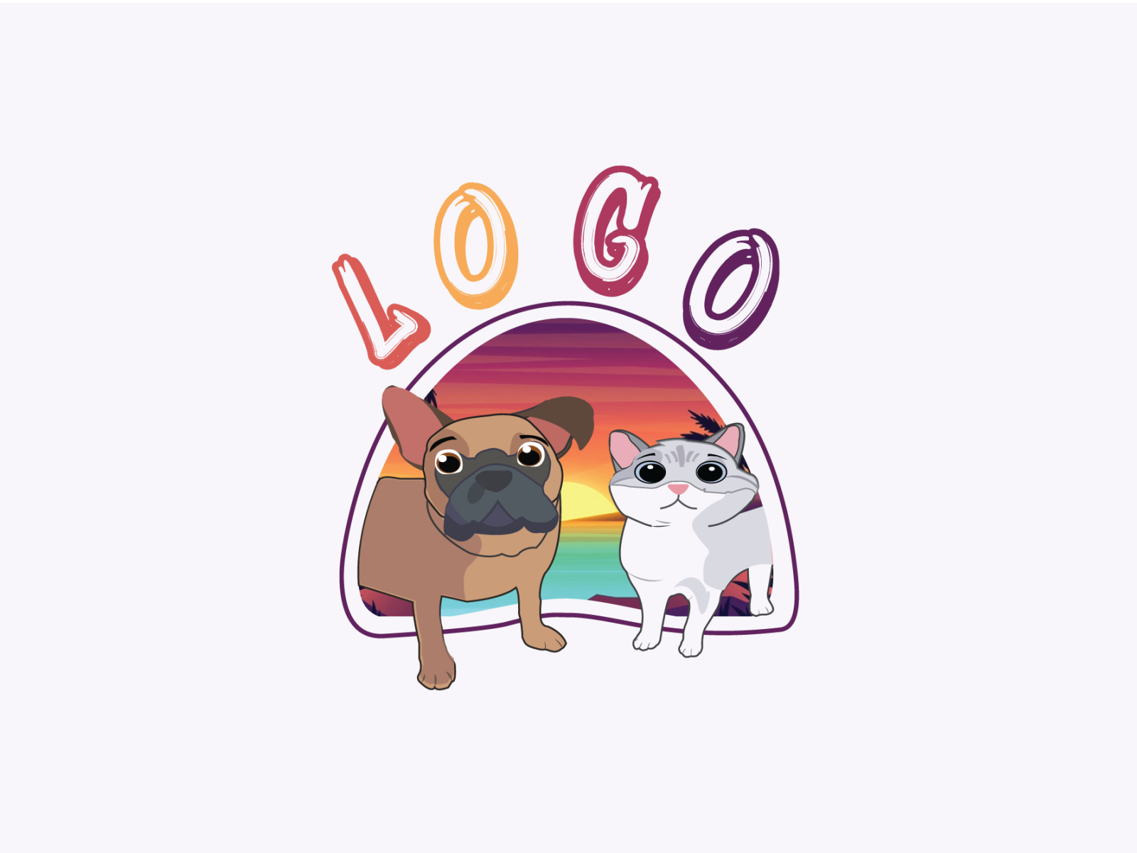 Paw Logo by Rifa Tasnim on Dribbble