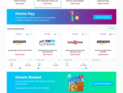 Loyalty points portal by Ganesh Waghmare on Dribbble