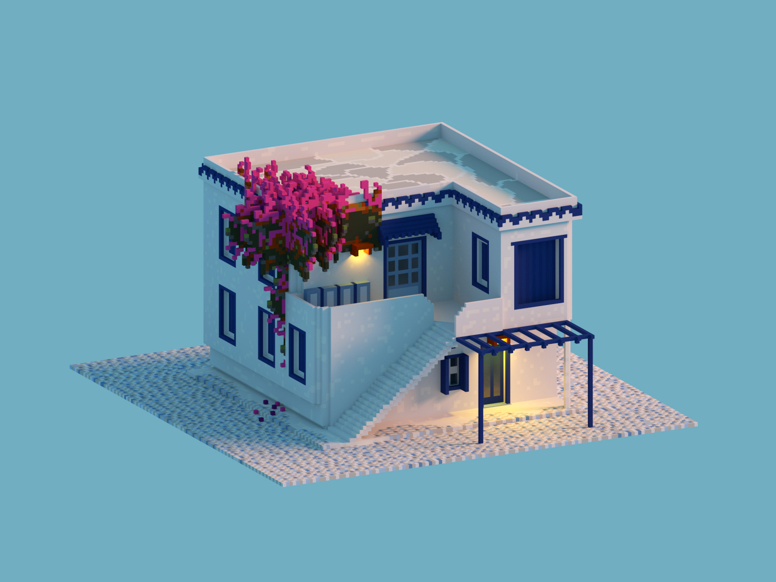 The Mediterranean House (NFT) by ufuk aydın on Dribbble