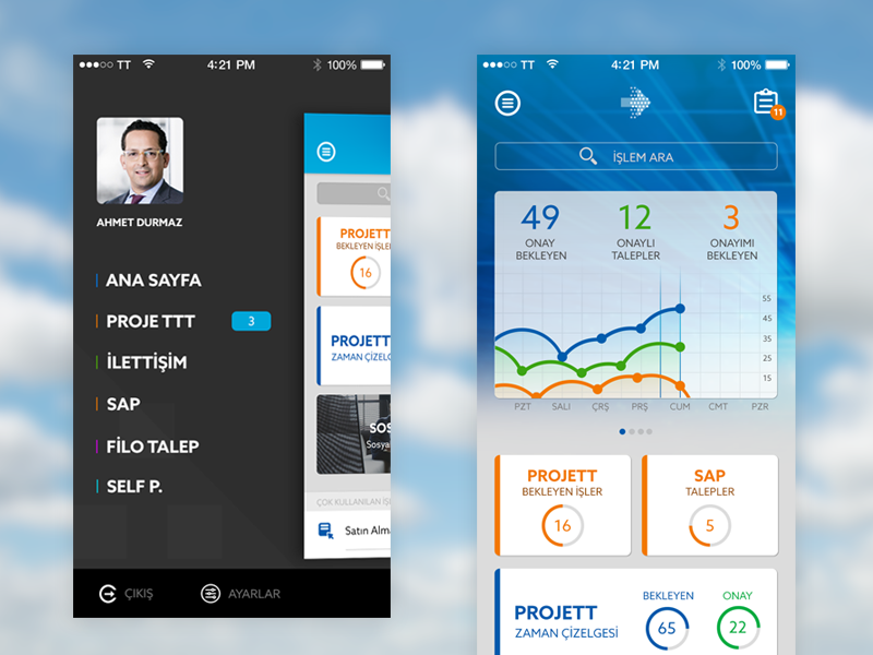 internal app by ufuk aydın on Dribbble