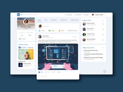 Redesigning LinkedIn by Swarnima Chandra on Dribbble