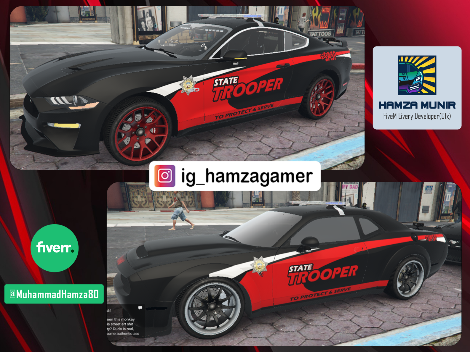 Custom State Trooper (Red Edition) by Muhammad Hamza on Dribbble