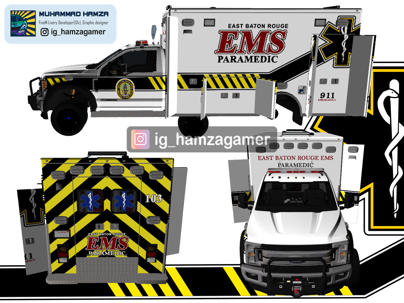 EBR - EMS Livery design, Fivem by Muhammad Hamza on Dribbble