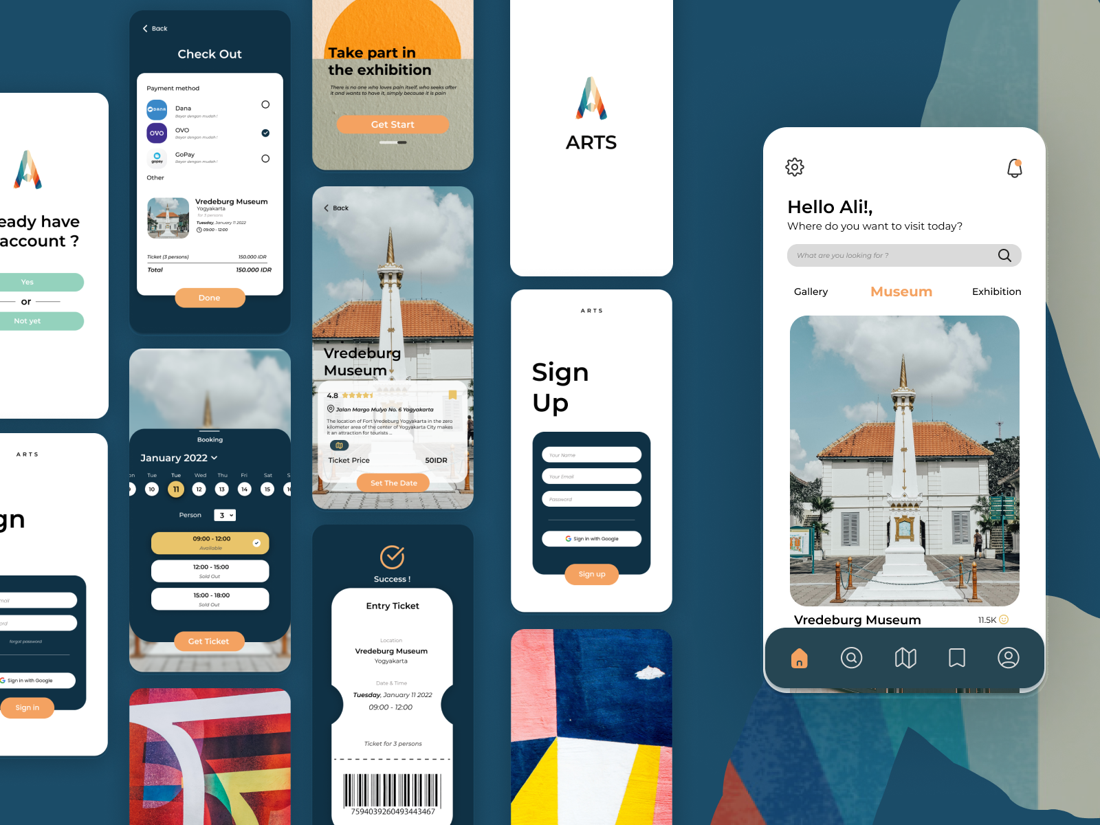 ARTS App by Natasha Zahra on Dribbble