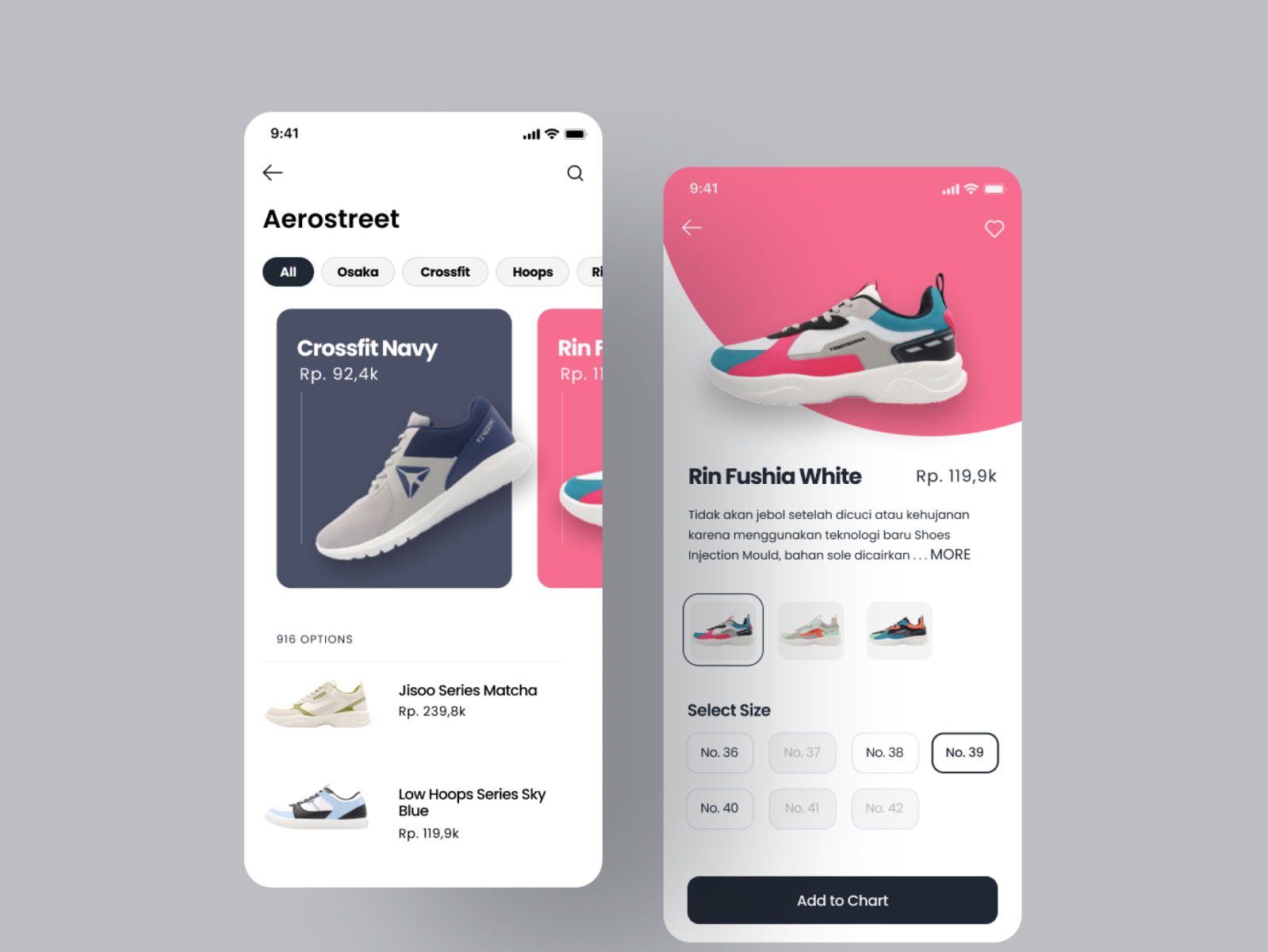 Sample Mobile App Design Aerostreet by Nadia Herdian on Dribbble