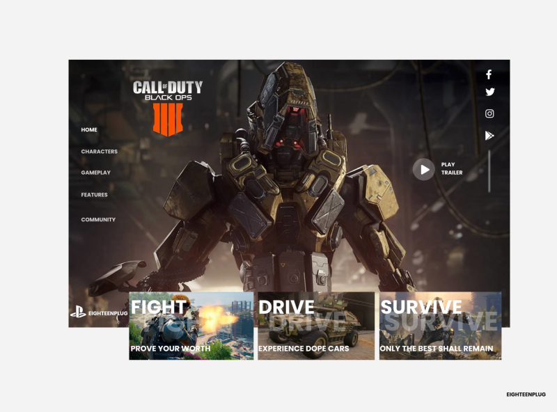 Call Of Duty UI/UX by Oyewo abdulmujib on Dribbble