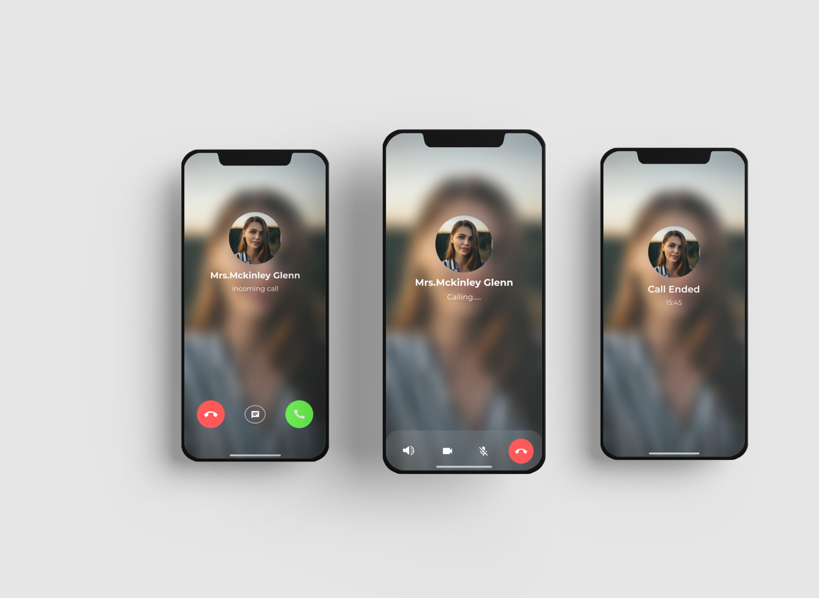 Calling system ui by vivek parmar on Dribbble