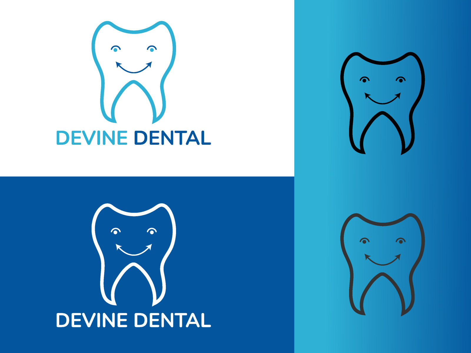 Devine Dental Logo - Logo design - Teeth Logo by Rony Karmaker on Dribbble