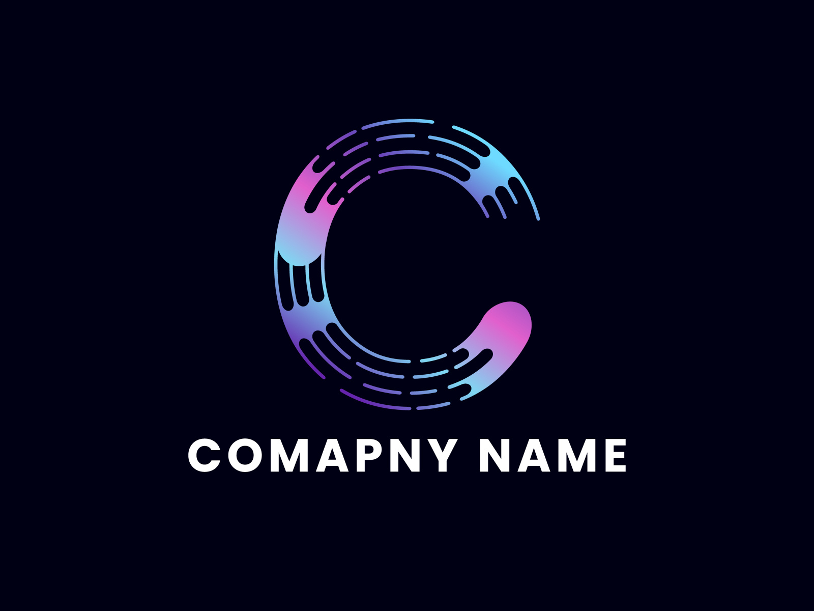 C initial Tech logo, Cool C Initial Wire logo by Rony Karmaker on Dribbble