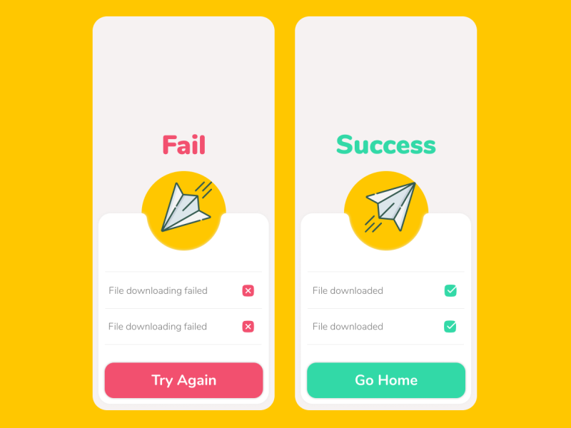 Flash Message by Athyab Ameer on Dribbble