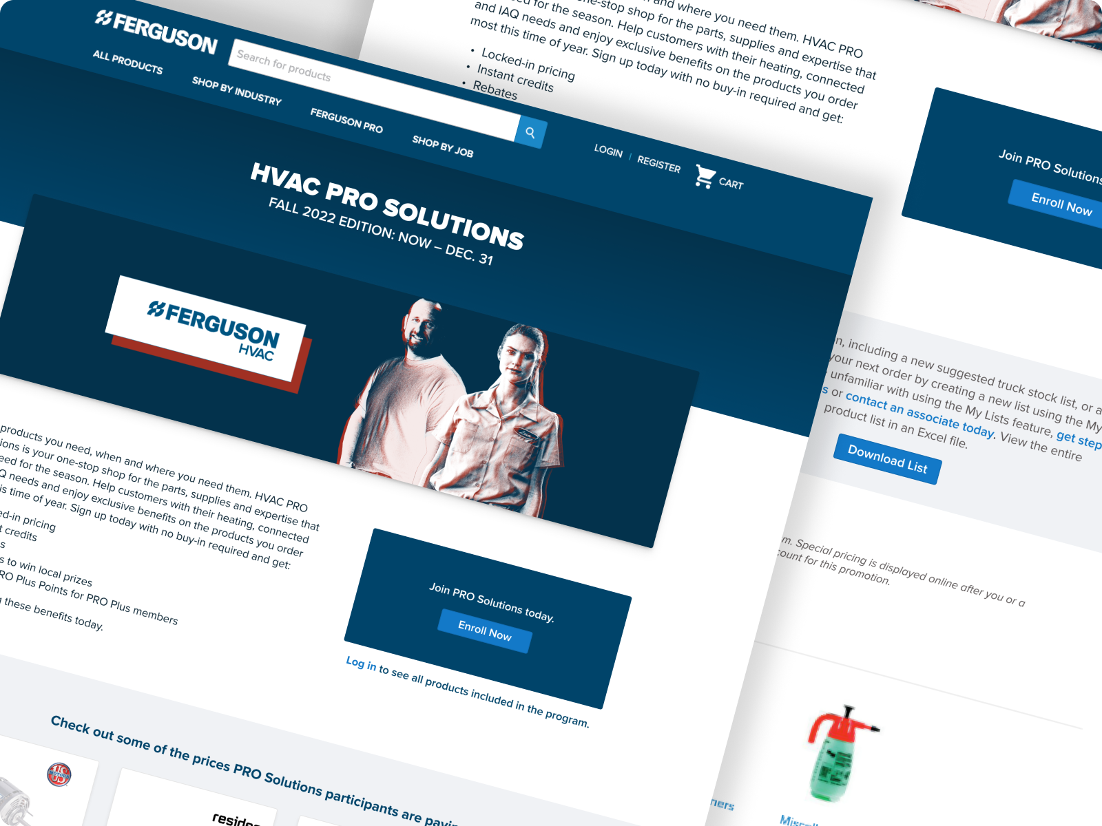 Ferguson - HVAC Pro Solutions Program by Alex Feller on Dribbble