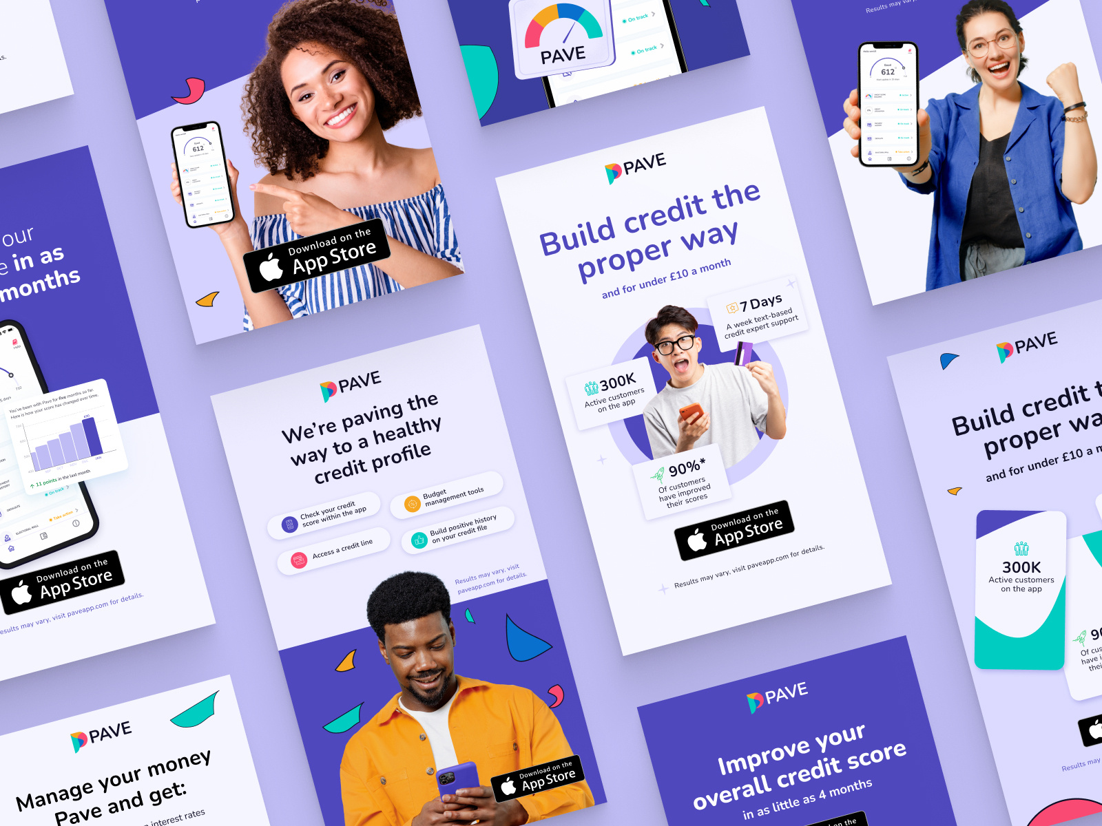 Pave App | Ad Design by Lindsay Botticelli for KlientBoost on Dribbble