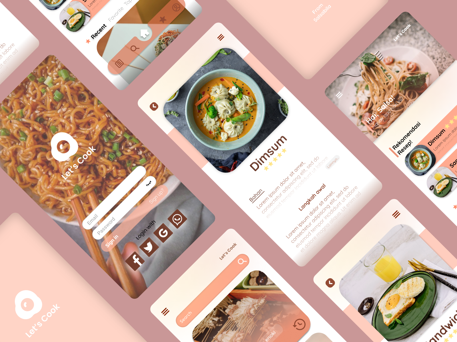 Recipe App by salsabila 139 on Dribbble