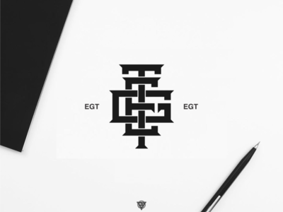 monogram EGT by cem_belrege on Dribbble