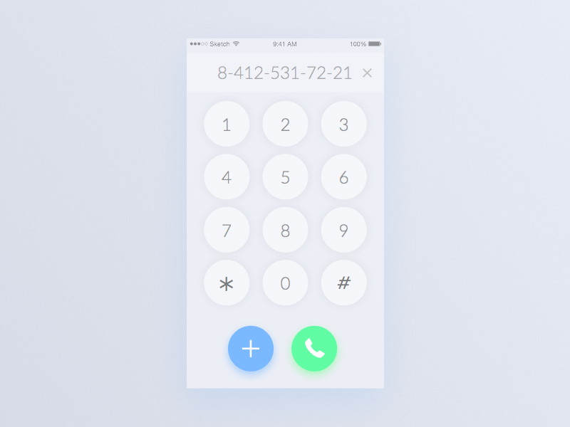 Dial Pad by Matthew Stockmann on Dribbble