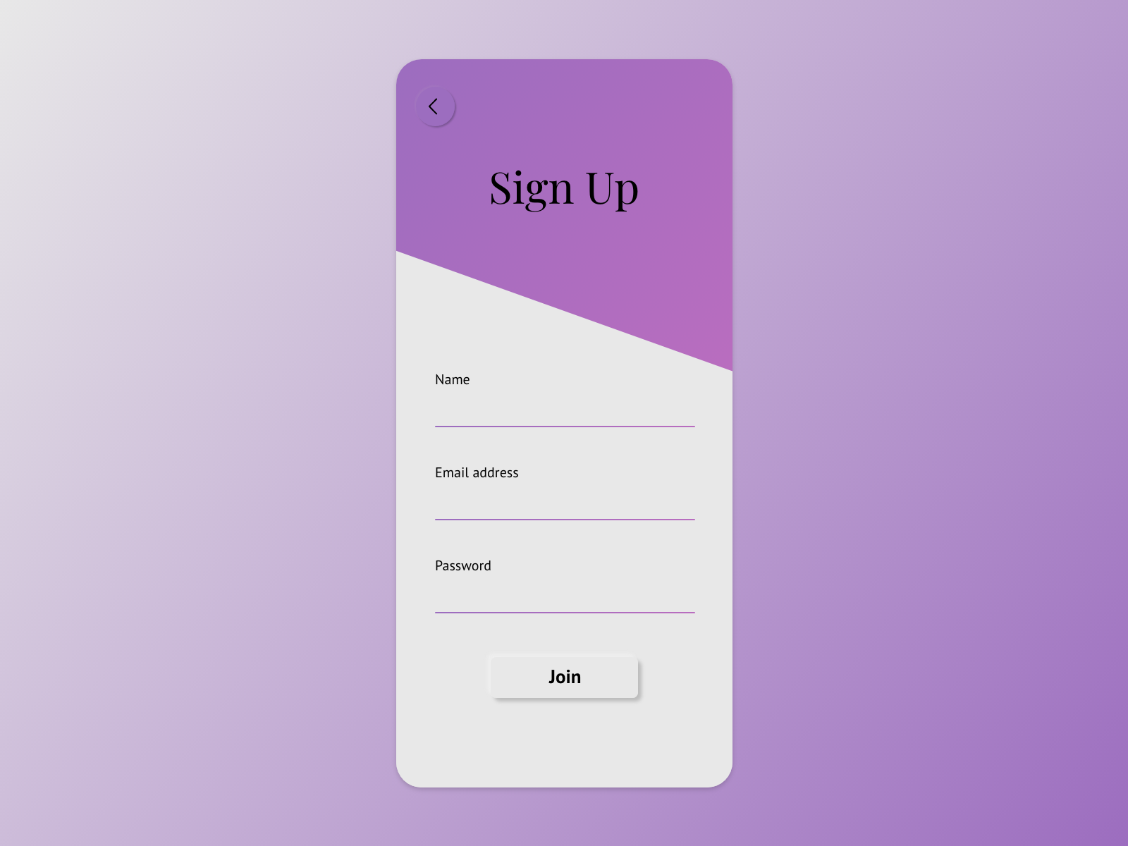 Sign Up Page by Erik Littwin on Dribbble