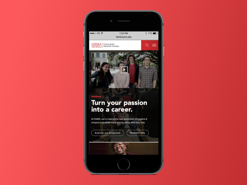 FAMIS Mobile Homescreen by Zack Meredith on Dribbble