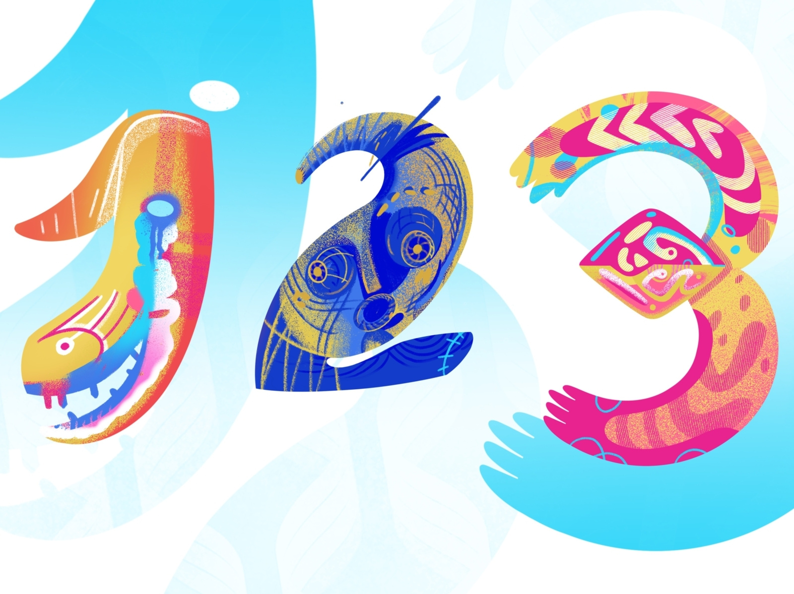 Numbers by Anna Lyubimova on Dribbble