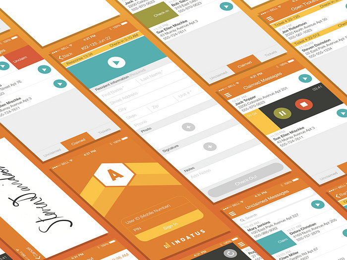 Mobile Maintenance App UI by Robby Davis on Dribbble