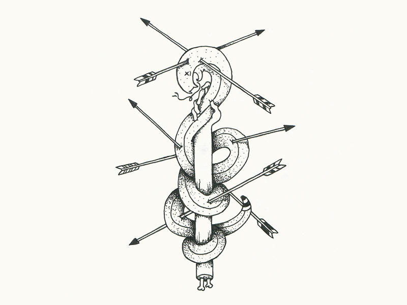 Doodle - Snake Hand Arrows by Robby Davis on Dribbble