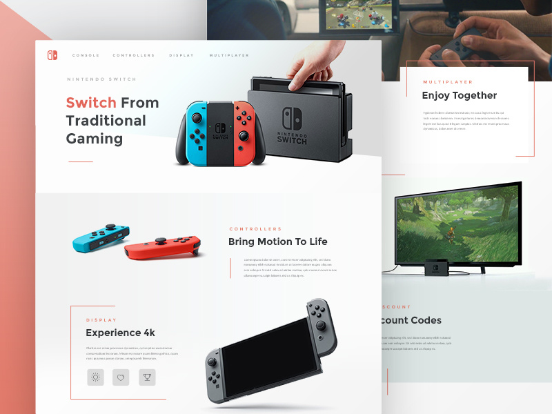 Nintendo Switch by Jamie Gargett on Dribbble