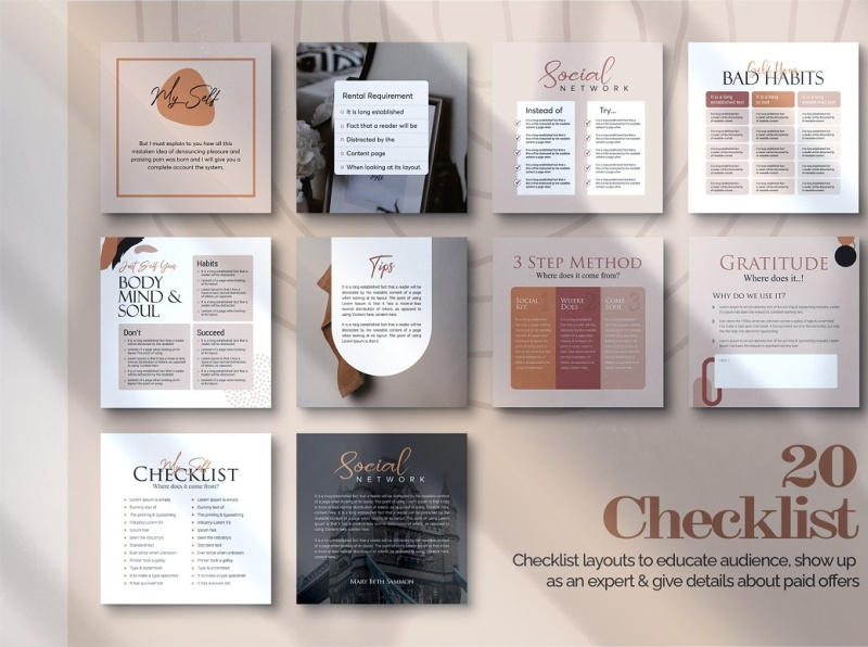 Instagram Creator Cheklist by Layer Master on Dribbble