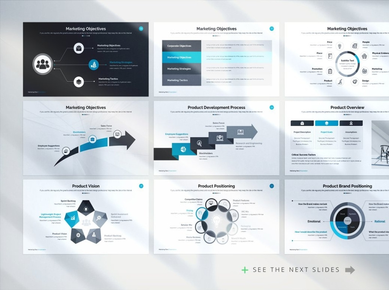 Marketing Plan PowerPoint Template by Layer Master on Dribbble