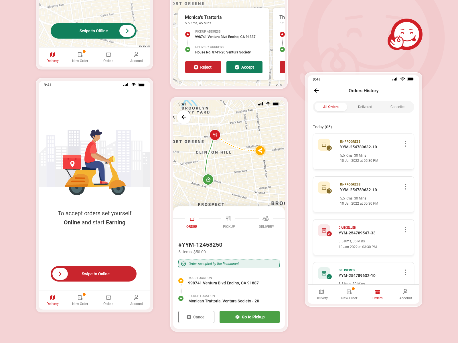 Yo!Yumm Delivery App Redesign by Dharminder Singh on Dribbble