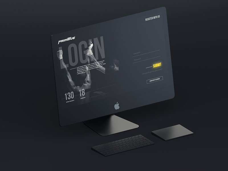 minimal login page by Sunil kumar on Dribbble