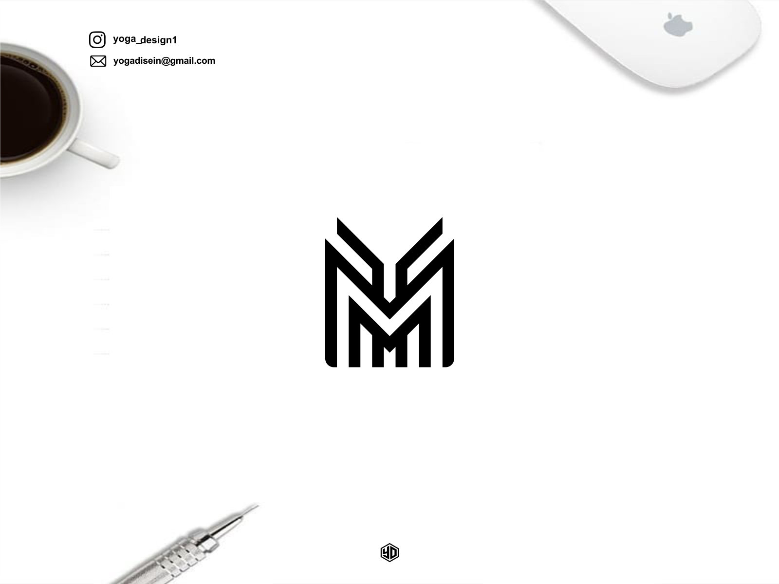 YM MONOGRAM LOGO by yogau_design1 on Dribbble