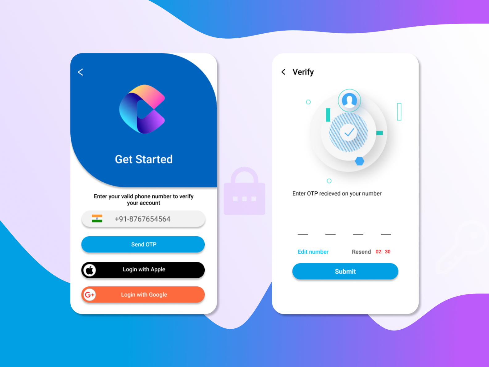 Login OTP Screen by 97ProStudio on Dribbble
