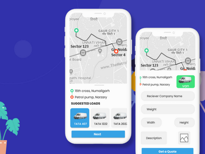 Transport Home screen by 97ProStudio on Dribbble