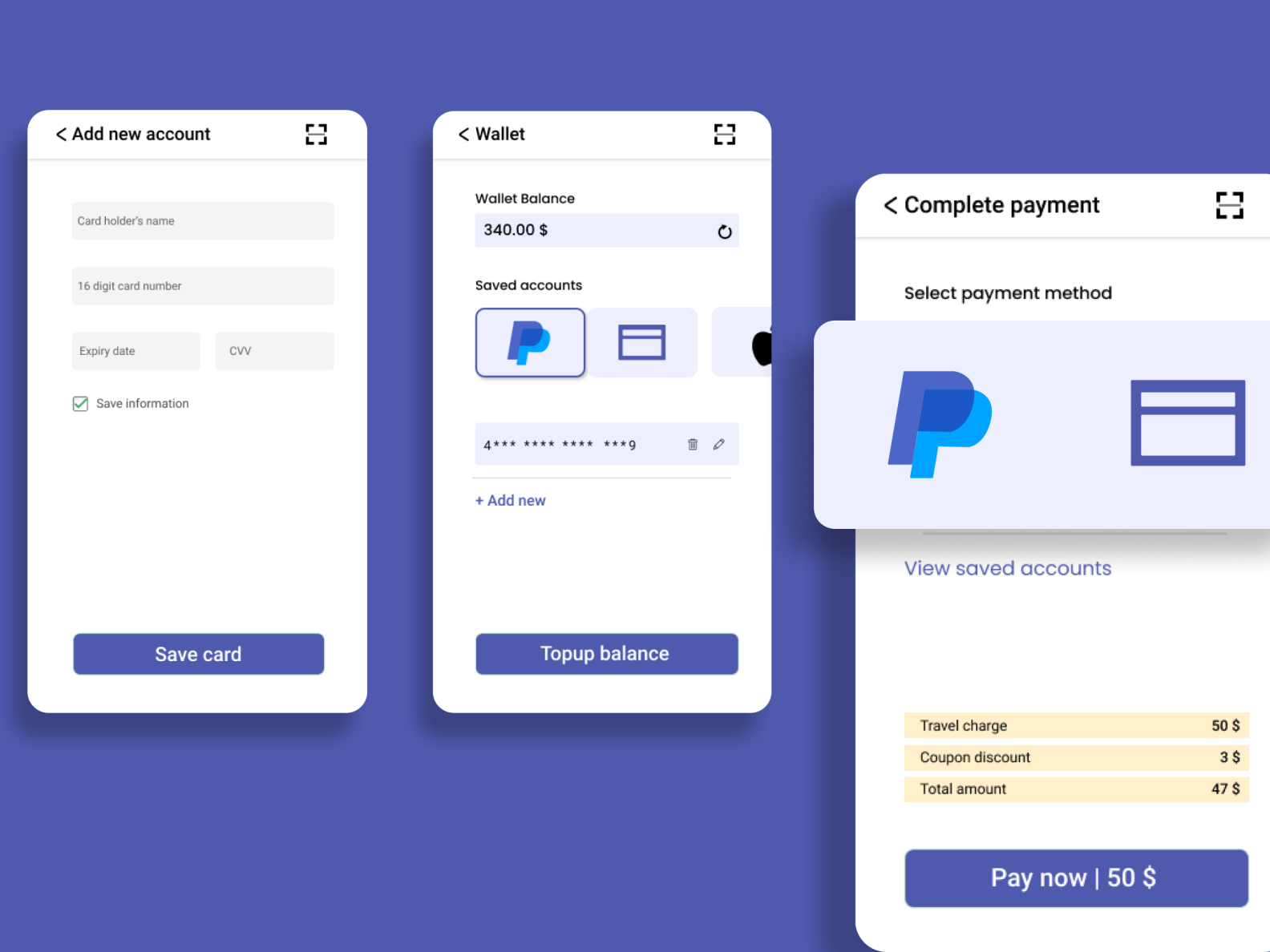 Payment Page by 97ProStudio on Dribbble