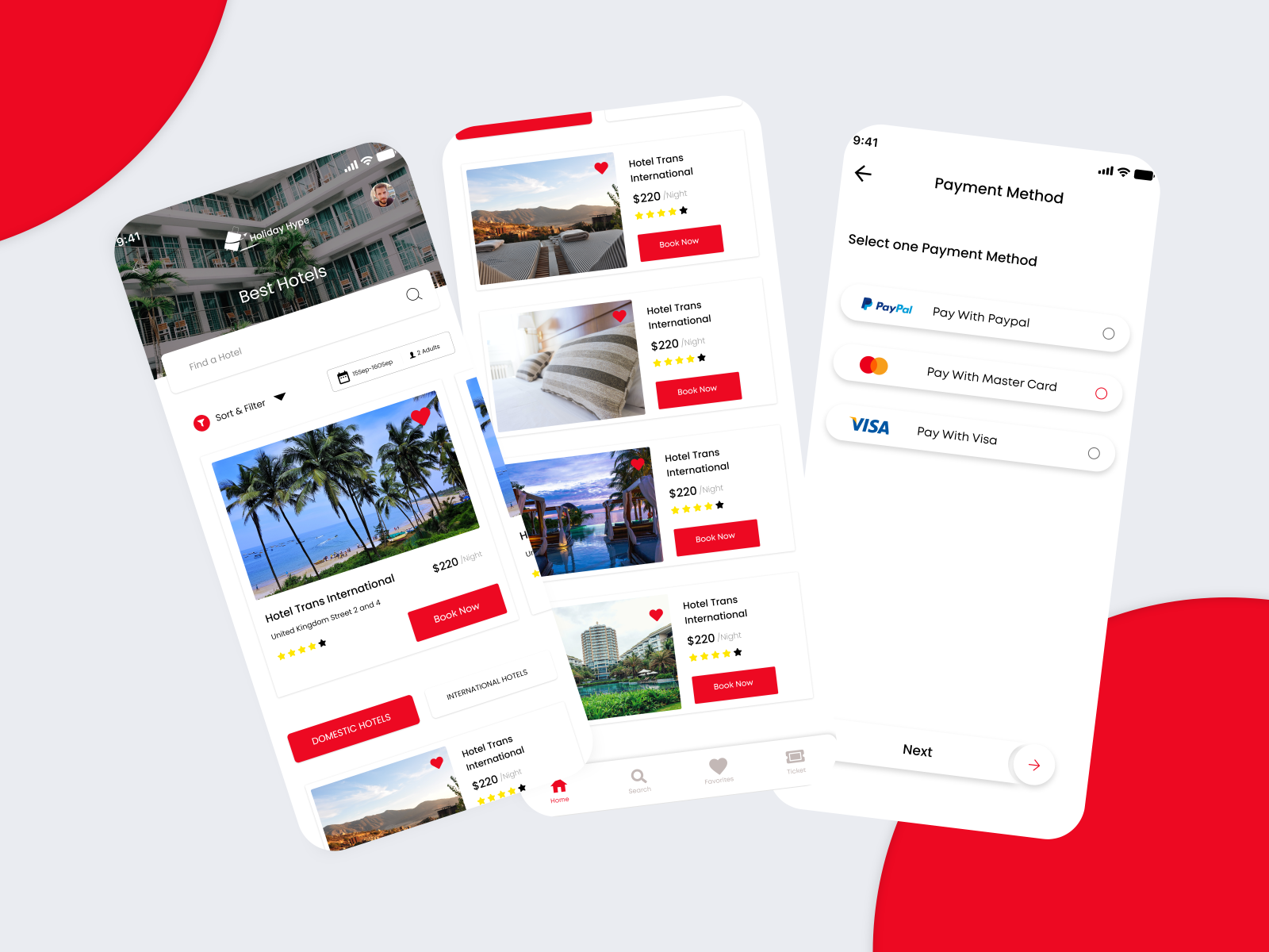 Travel app home screen by 97ProStudio on Dribbble