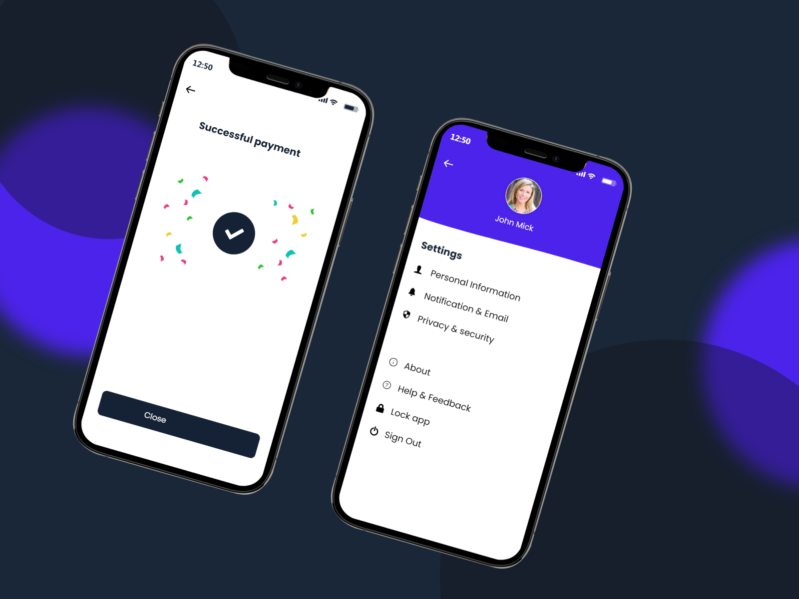 Payment Successfull App UI by 97ProStudio on Dribbble