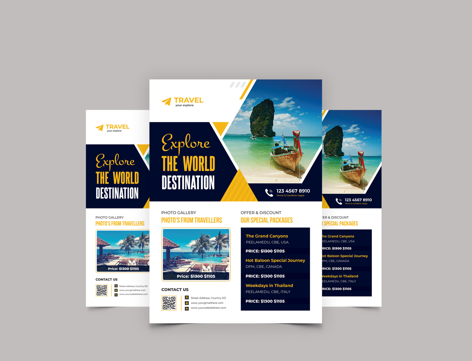 Travel And Tour Flyer Template Design By Omar Faruk On Dribbble Travel And Tour Flyer Template Design By Omar Faruk On Dribbble