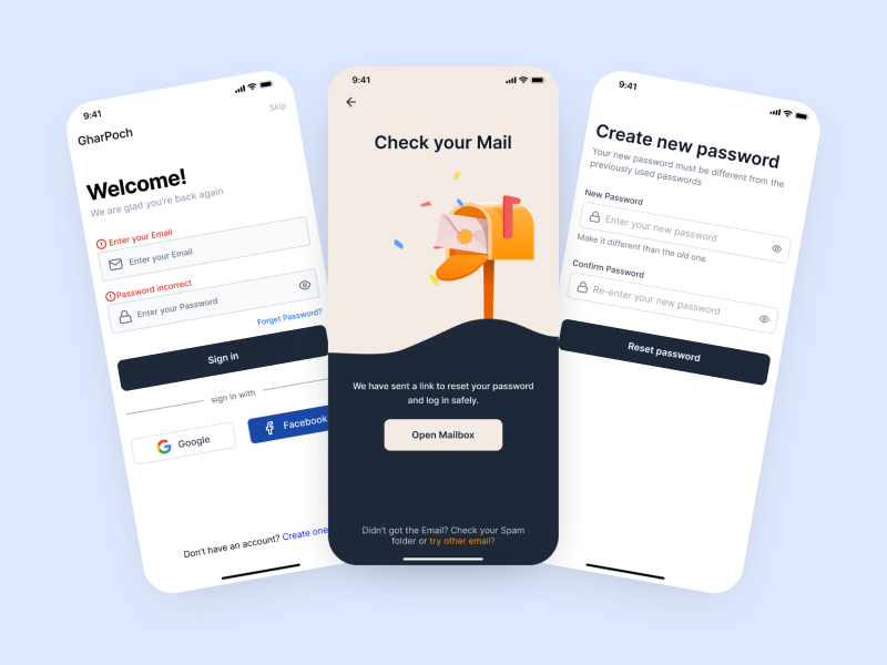 Sign in Pages by Suraj on Dribbble