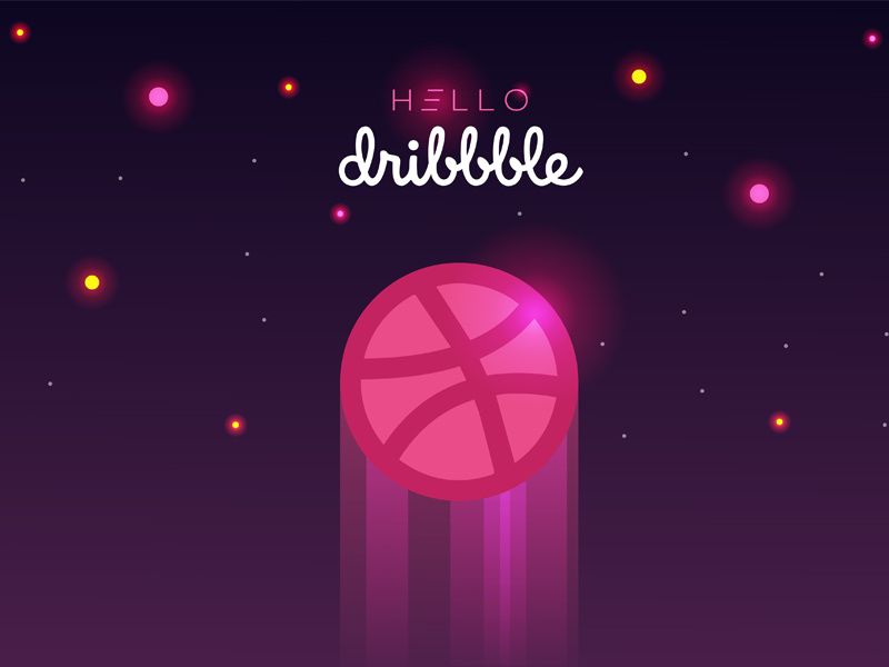 Hello Dribble! by Fatema akhter on Dribbble